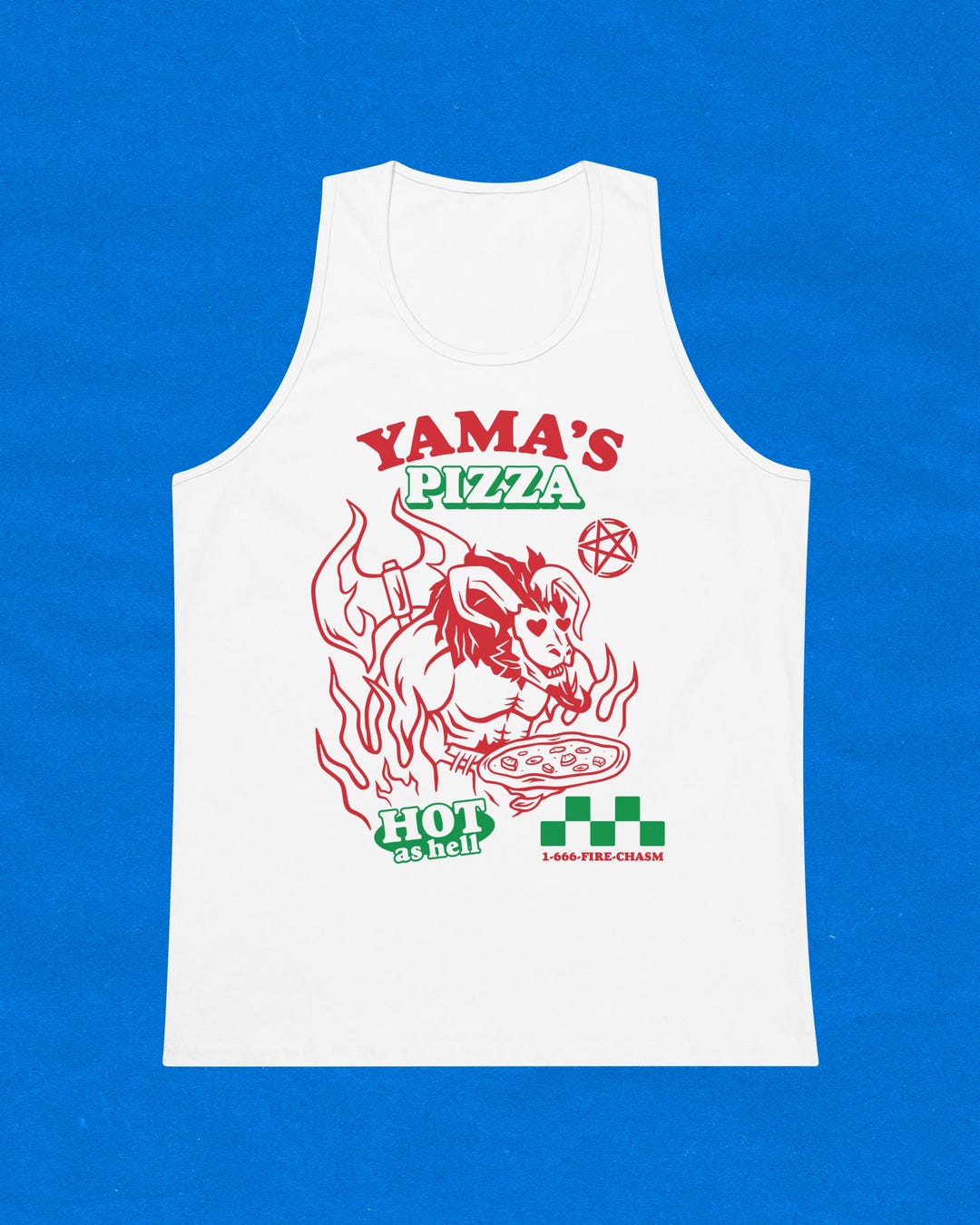 OSRS Yama's Pizza White Men’s Premium Tank Top | Runescape Tank Top - Etsy