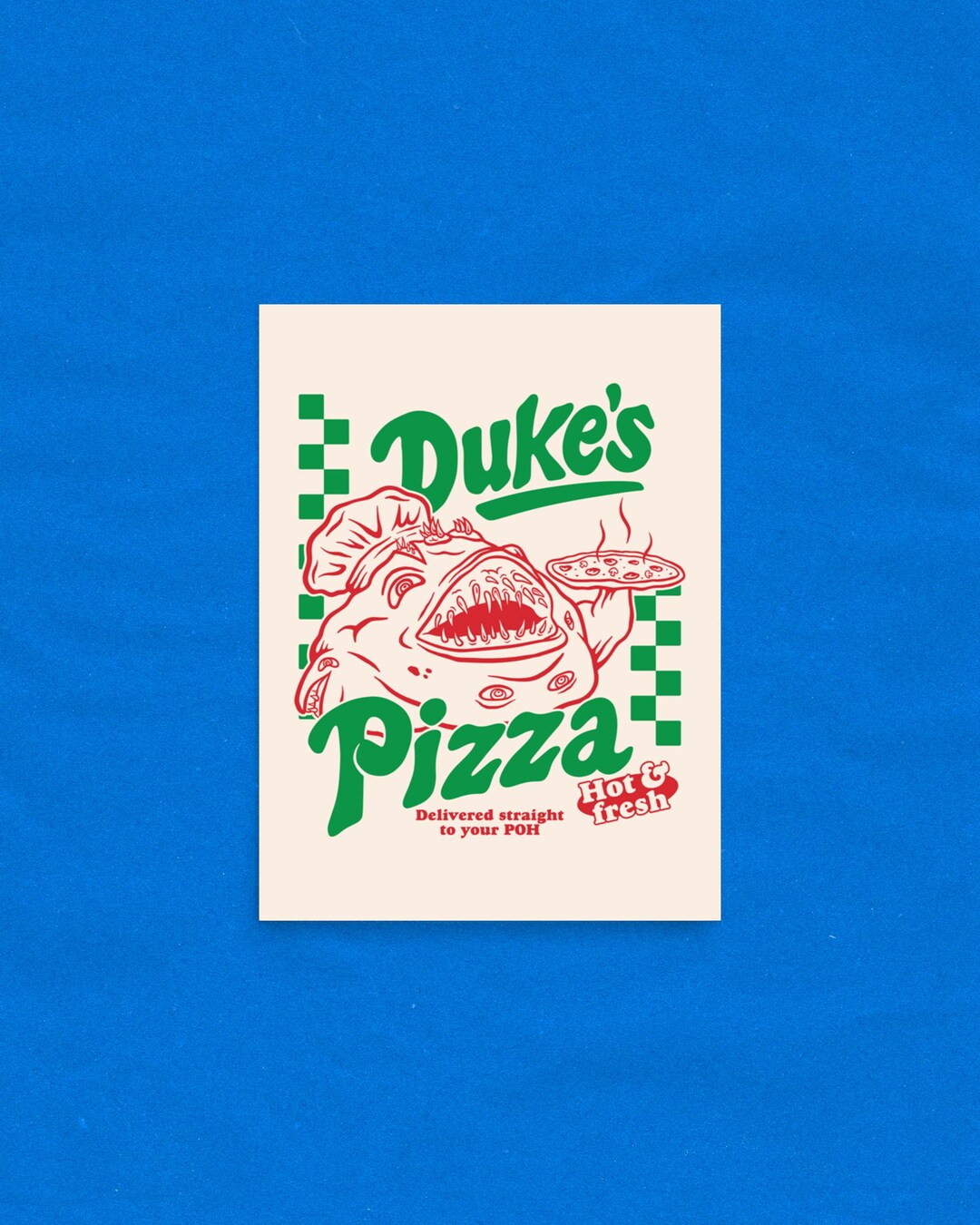 OSRS Duke's Pizza Matte Poster | Runescape Poster | OSRS Wall Art - Etsy