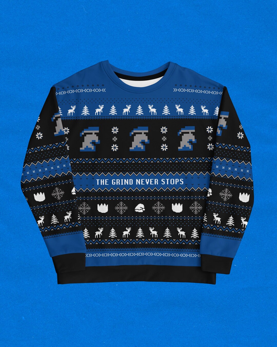 OSRS Group Iron All-over Print Cotton Christmas Sweatshirt | Runescape ...