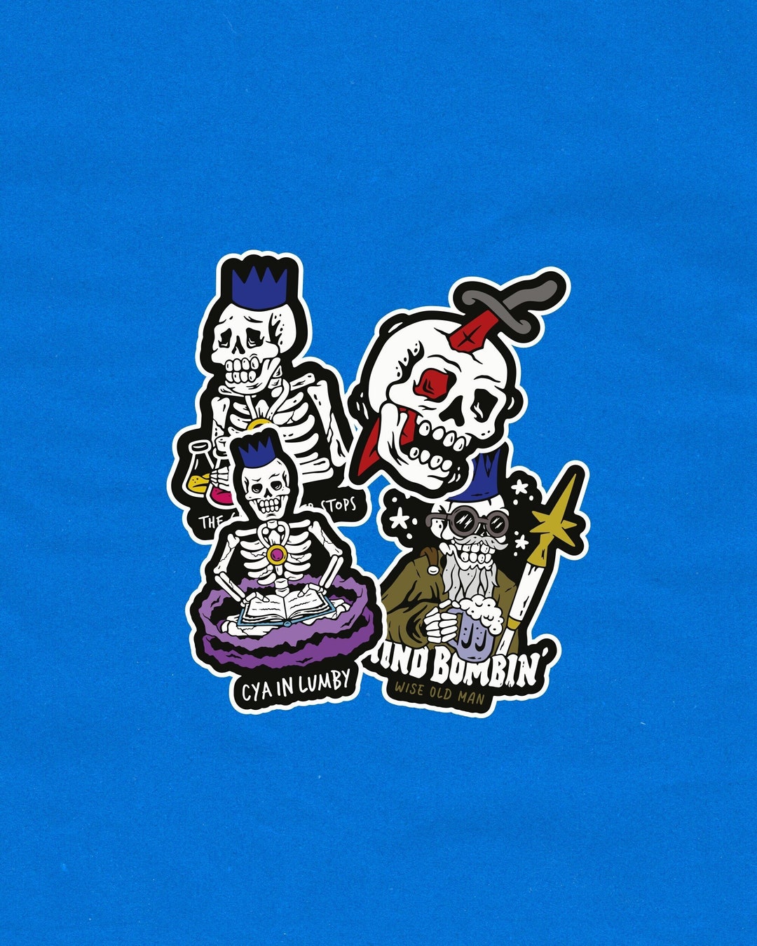 OSRS Skeleton Sticker Sheet | Runescape Sticker Sheet | OSRS Stickers ...