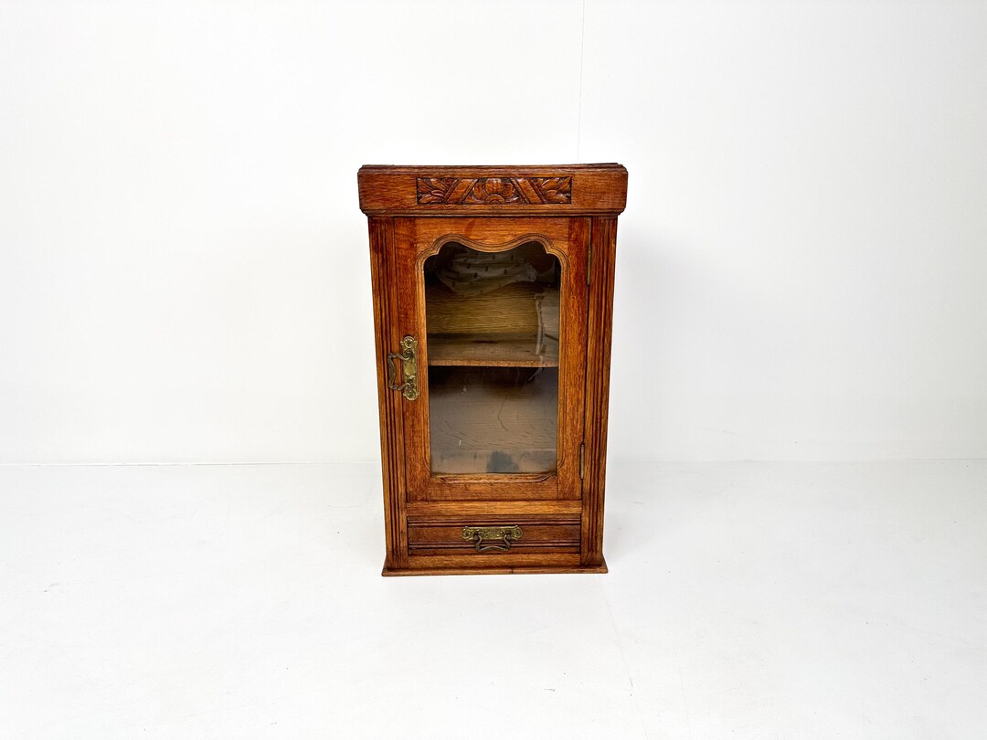 Vintage Dutch Wall Hanging Cabinet Rustic Small Wall Cabinet Farmhouse ...