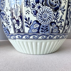 Vintage XL Pair of DELFT Blue Planters 9.5 Diameter, Royal Sphinx ...