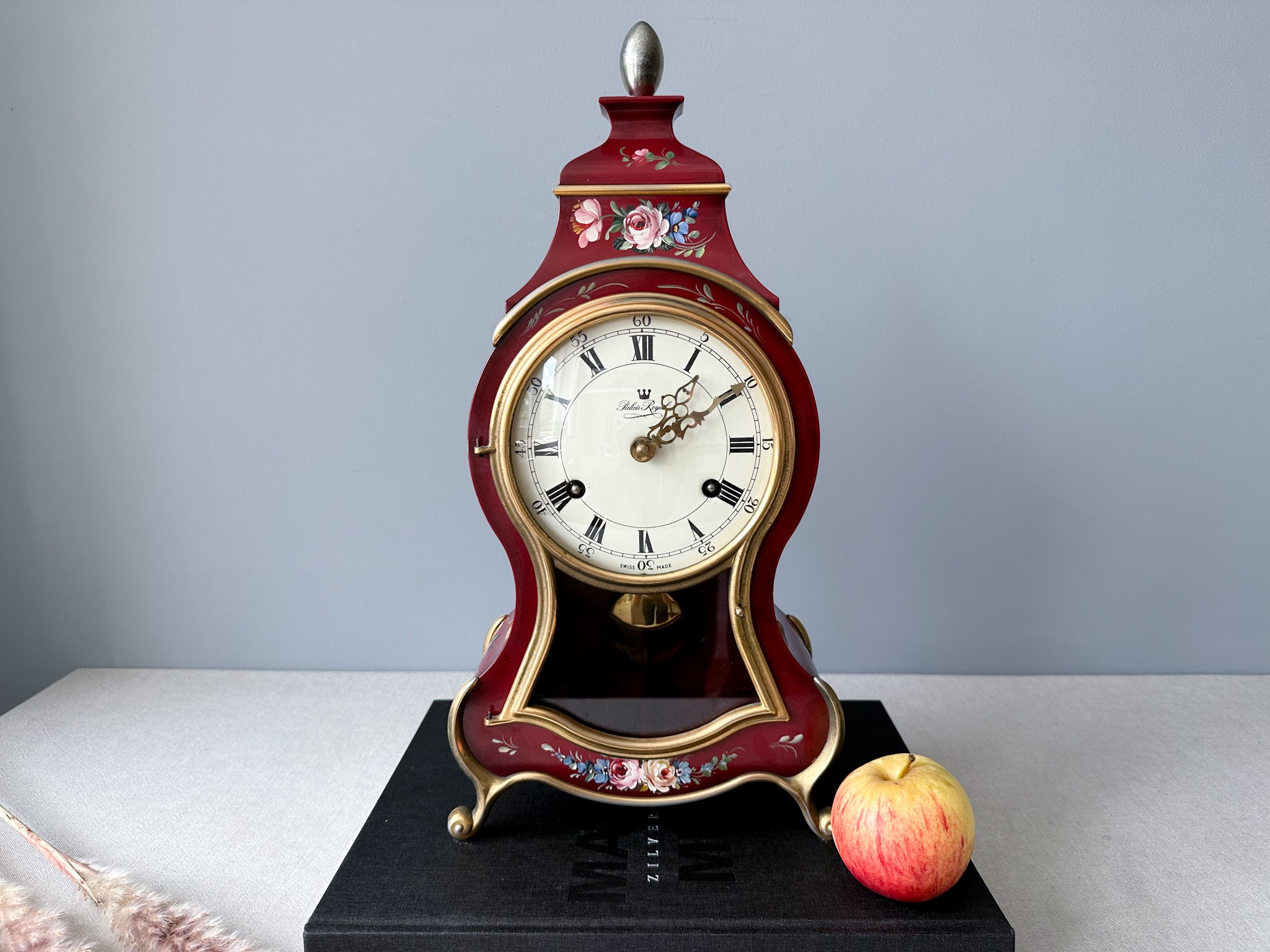 Vintage PALAIS ROYAL Wall Mantel Clock Vintage Decor Wind up - Etsy