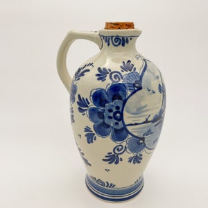 Vintage Delft Blue Decanter, Delft Blue Jar, Erven Lucas Bols, Dutch ...