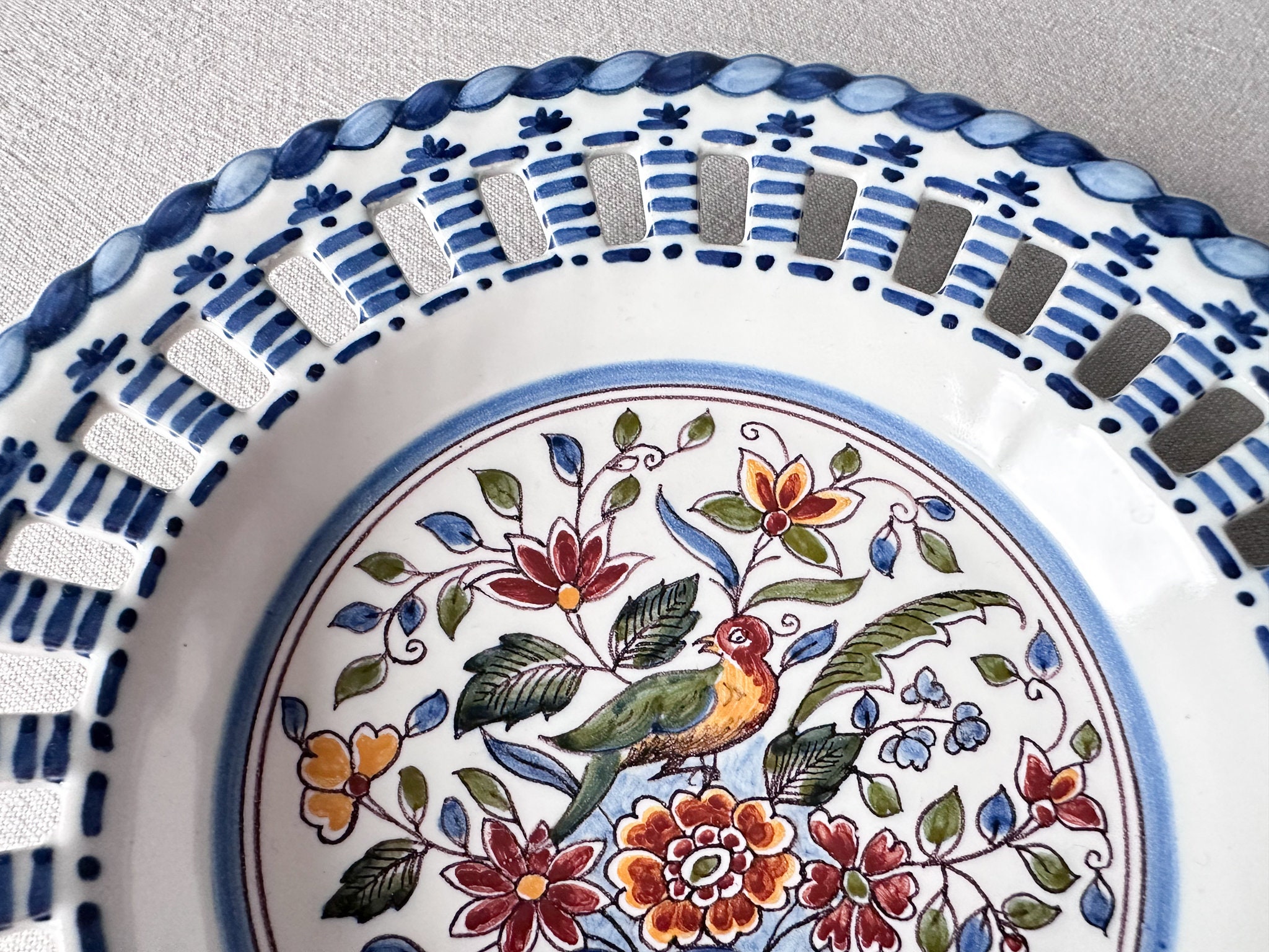 Vintage Makkum Delft Polychrome Wall Plate Royal Tichelaar - Etsy