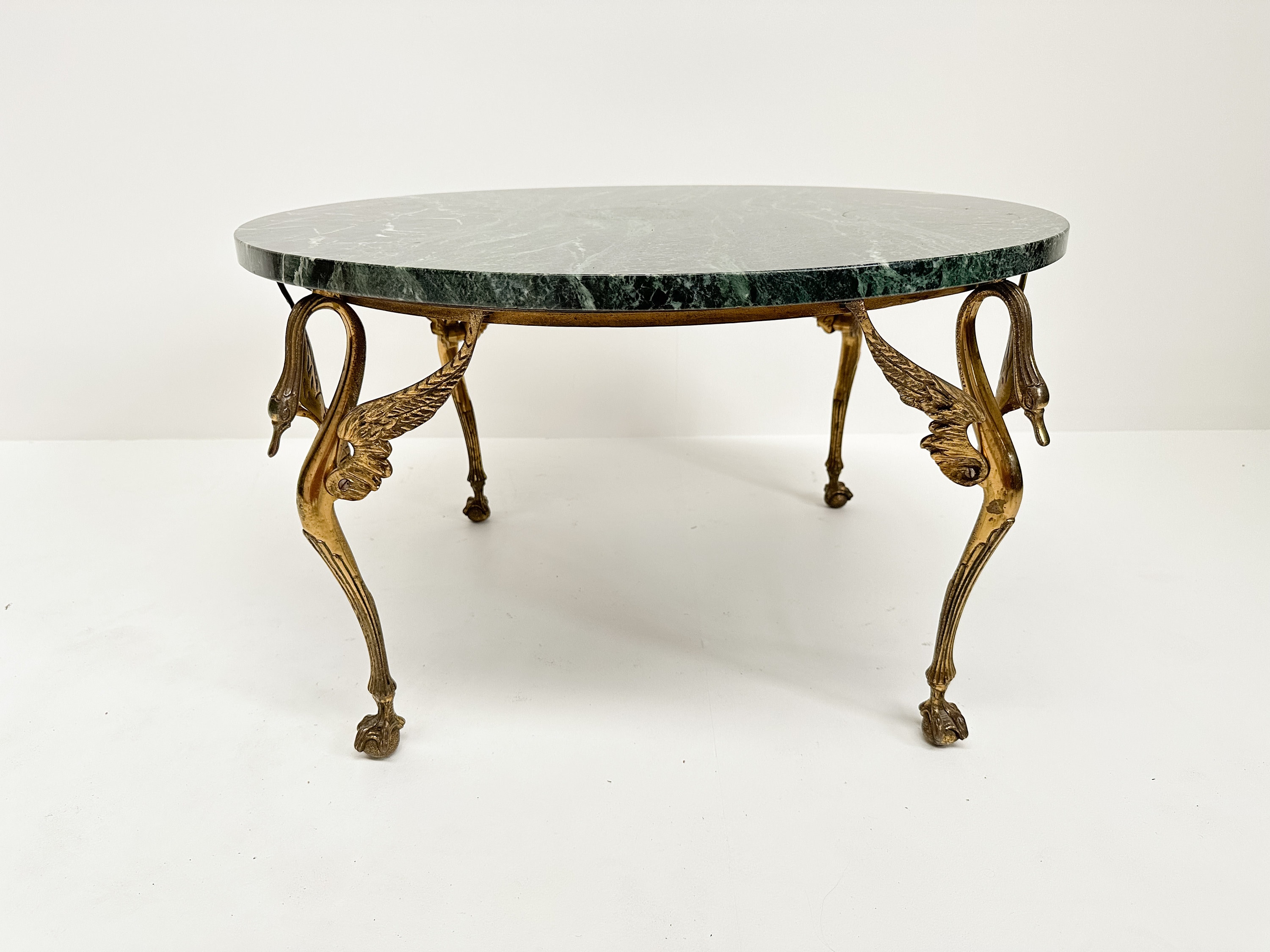 Vintage Brass and Marble Mid century Coffee Table 1960s Hollywood Regency Etsy