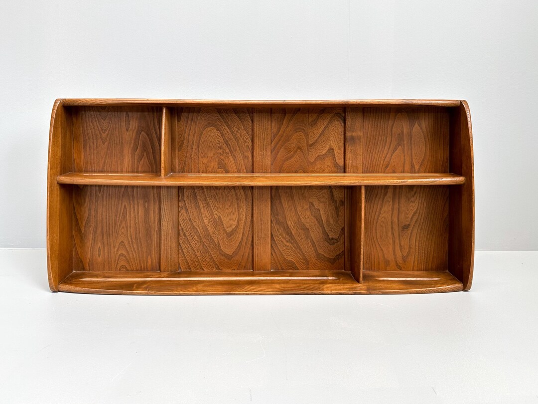 Vintage Ercol 1970s Elm Wall Cabinet Rare Mid-century Shelving Unit - Etsy