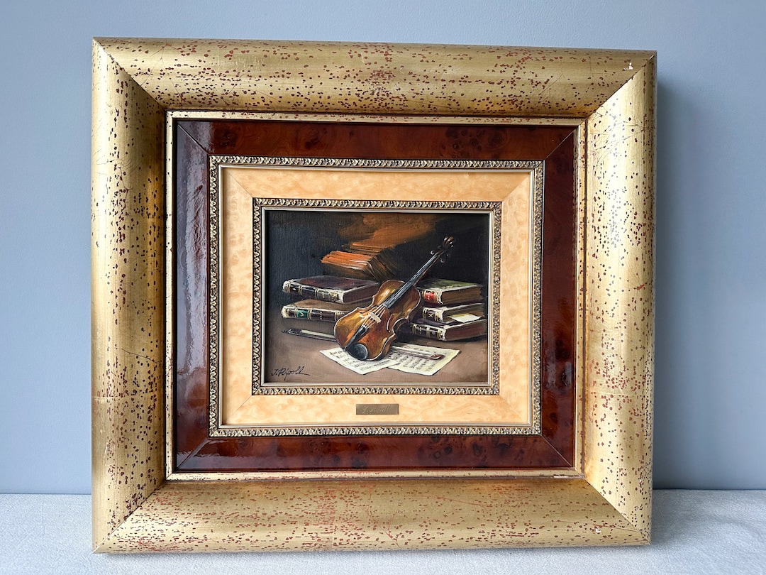 Unique Still Life Vintage Original Oil Painting by J.ripoll, Still Life ...