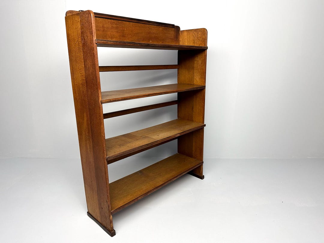 Vintage Art Deco Book Case | Oak Book Stand | 1930s - Etsy