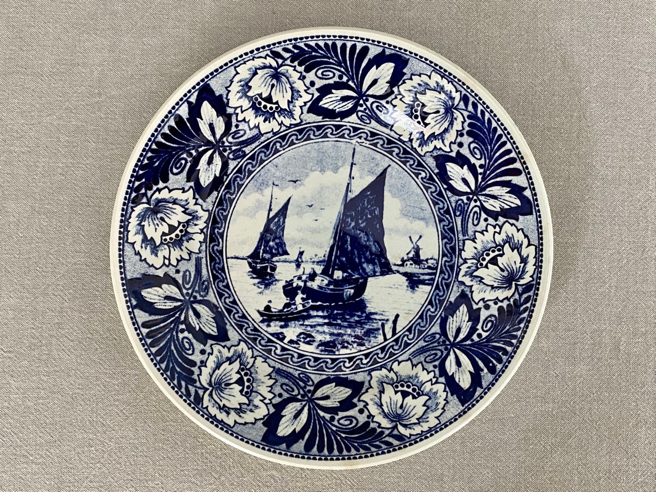 Vintage Delft Wall Plate by Boch Frères La Louviere Original - Etsy UK