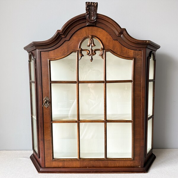 Wall Mount Wood Display Cabinet - Etsy