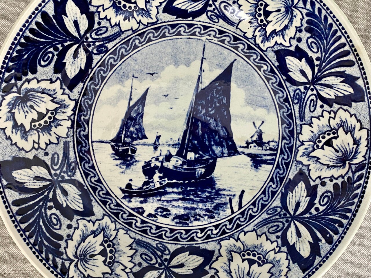 Vintage Delft Wall Plate by Boch Frères La Louviere Original - Etsy UK