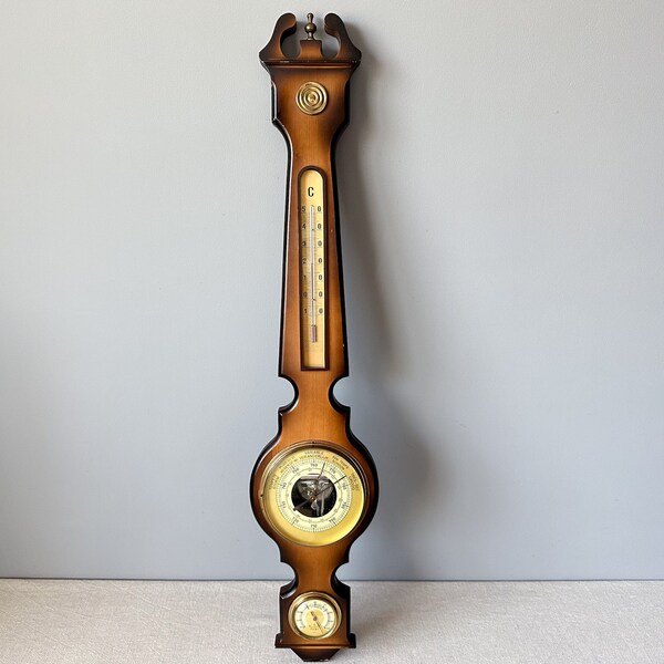 Antique Thermometer Barometer - Etsy