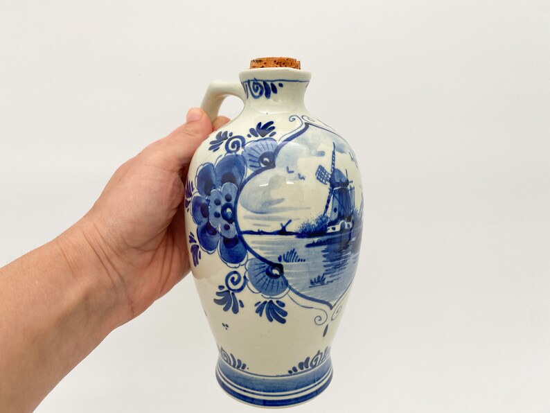 Vintage Delft Blue Decanter Delft Blue Jar Erven Lucas Bols - Etsy