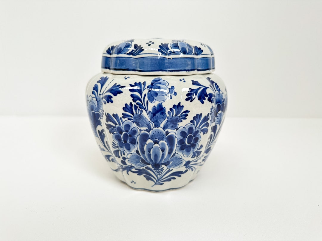 Vintage Royal Delft Lidded Pot 1951, De Porceleyne Fles Ginger Jar - Etsy