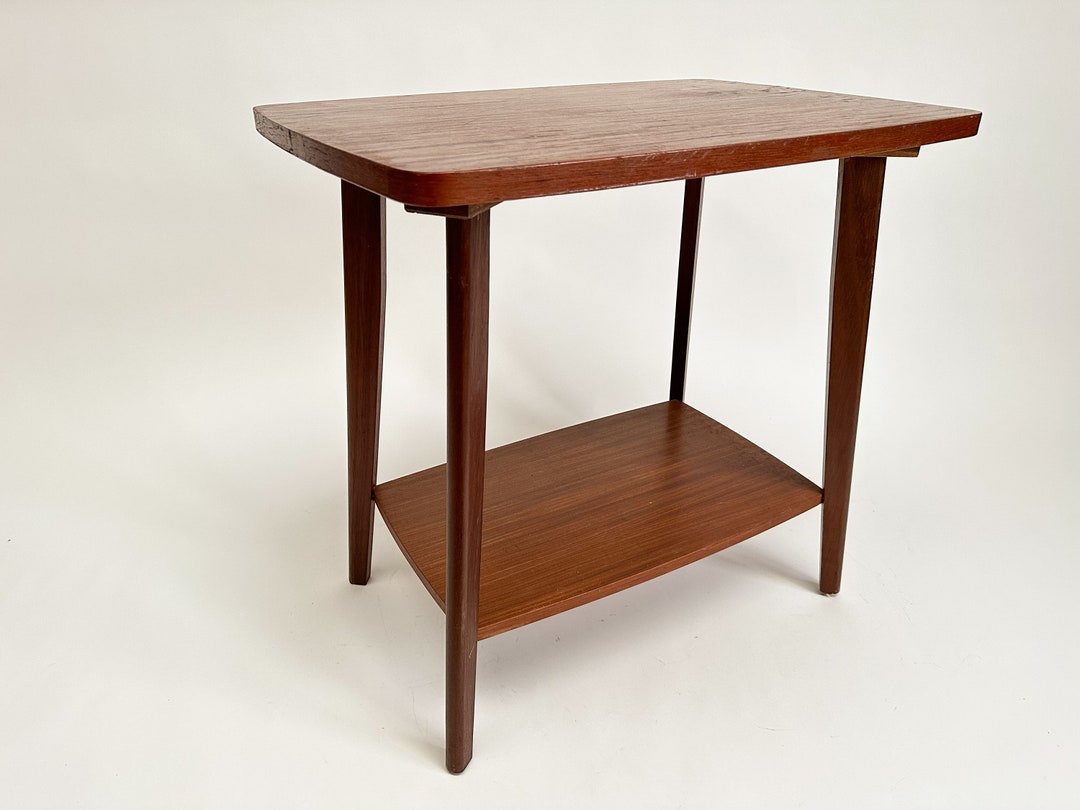 Vintage Retro Side Table, Teak Veneer Side Table, Midcentury Modern - Etsy