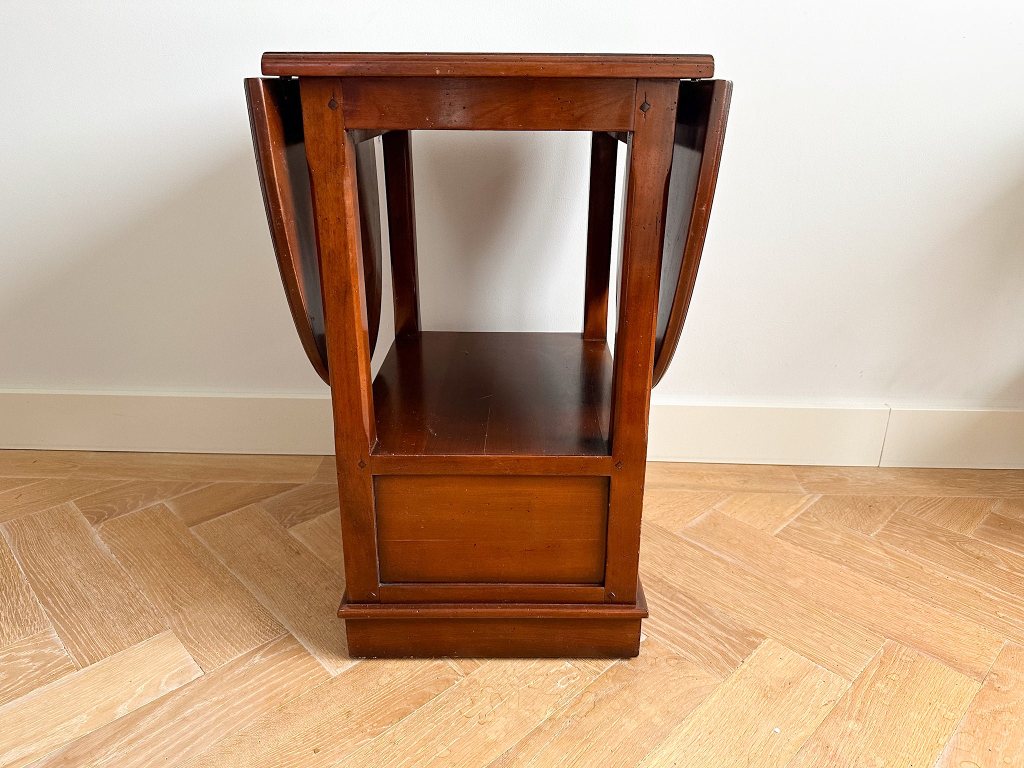 Vintage Cherrywood Side Table Extendable Side Table Table - Etsy