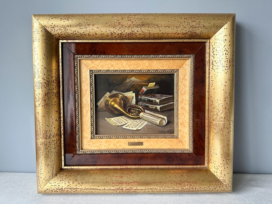 Unique Still Life Vintage Original Oil Painting by J.ripoll, Still Life ...