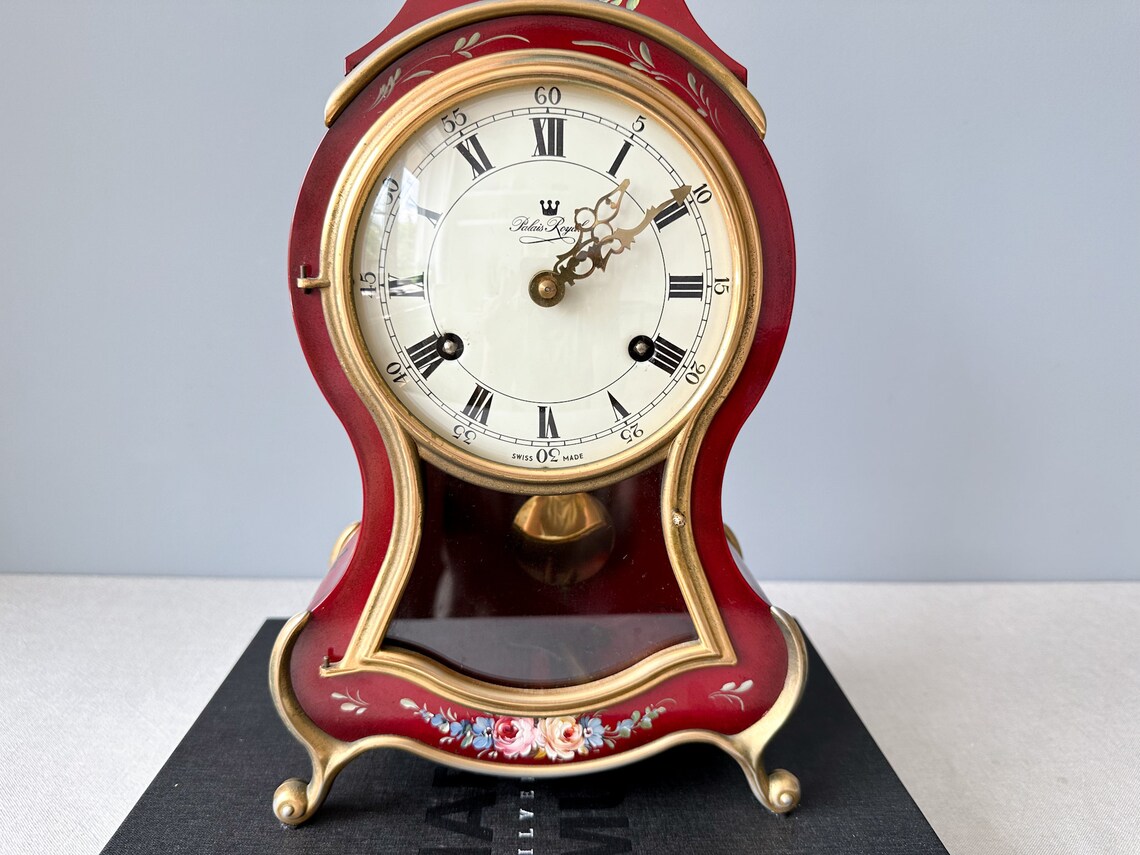 Vintage PALAIS ROYAL Wall Mantel Clock Vintage Decor Wind up - Etsy