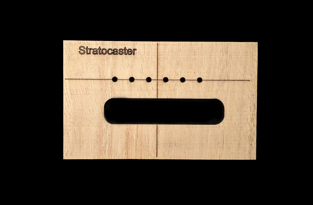 Stratocaster 6 Point 2 Piece Bridge Routing Template Set - Etsy