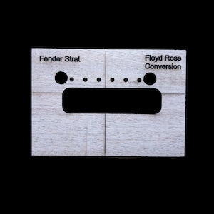 Strat to Floyd Rose Conversion Routing Template - Etsy