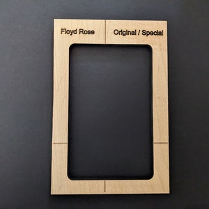 Strat to Floyd Rose Conversion Routing Template - Etsy