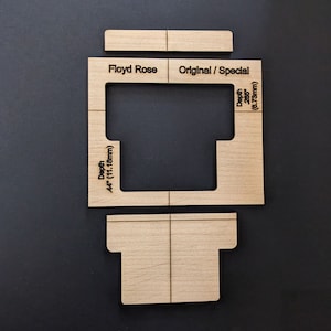Strat to Floyd Rose Conversion Routing Template - Etsy