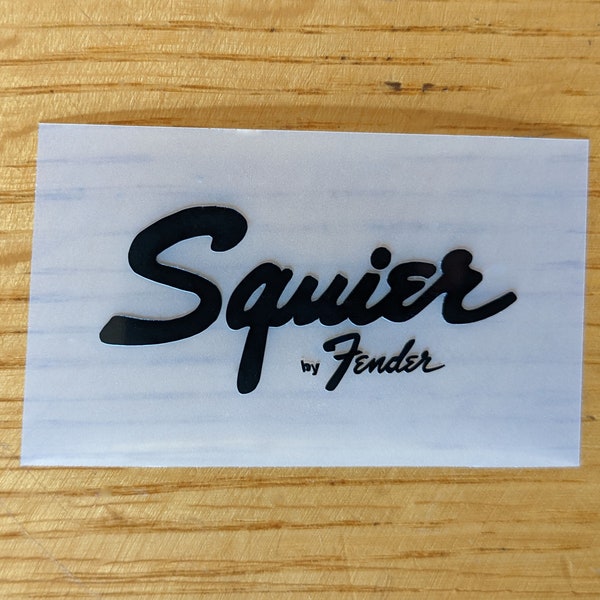 Squier Headstock Decals - Etsy