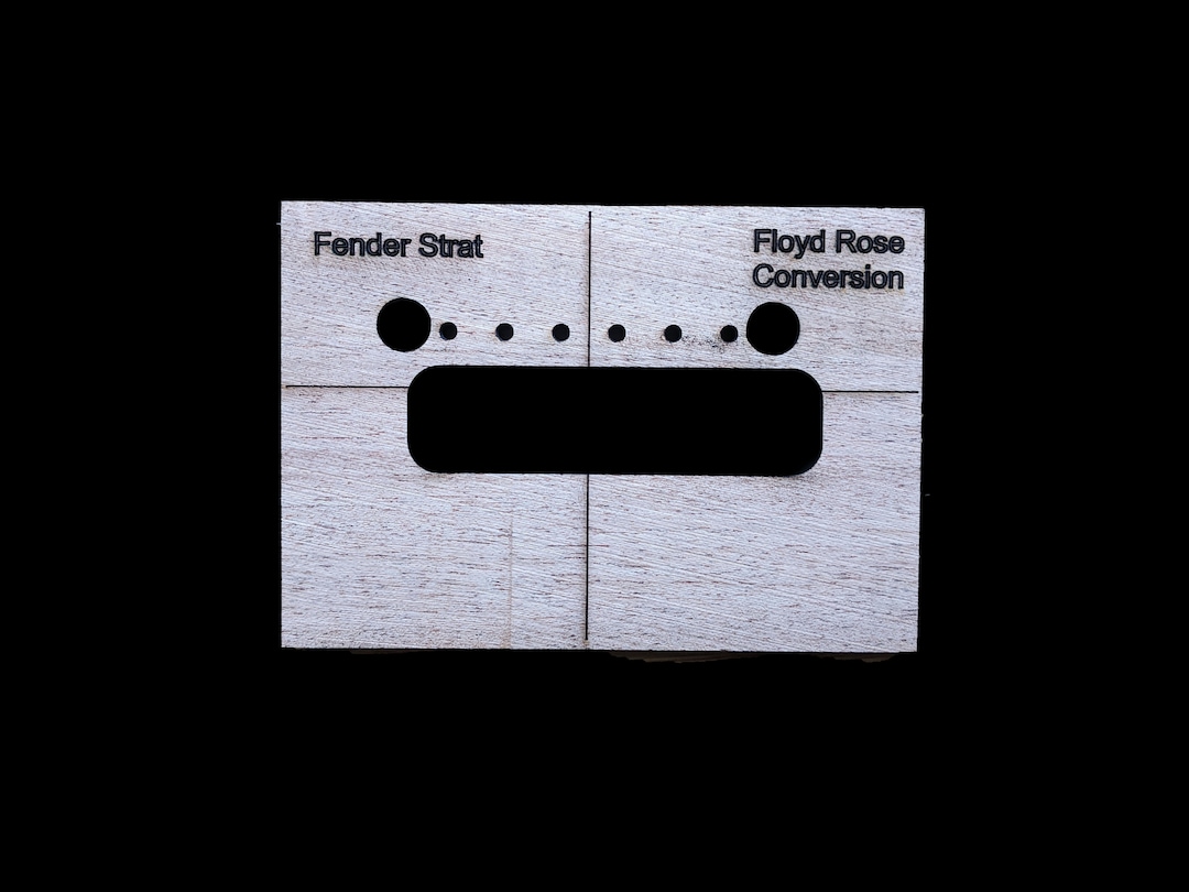 Strat to Floyd Rose Conversion Routing Template - Etsy