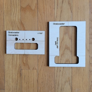 Stratocaster 6 Point to 2 Point Conversion 2 Piece Bridge Routing ...