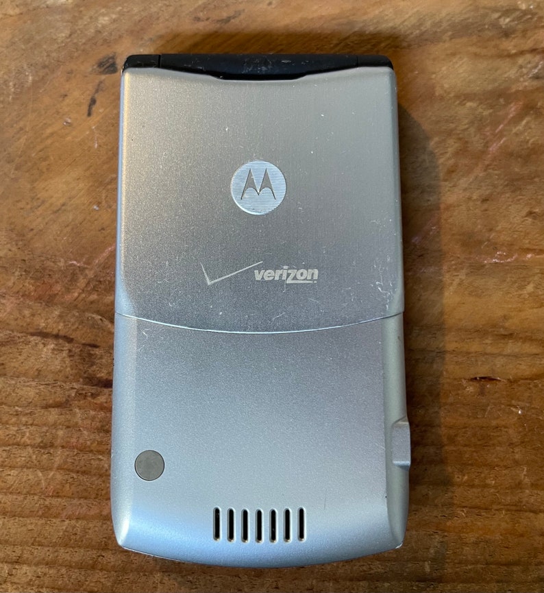 Vintage Motorola Razr V3M Silver Black - Etsy