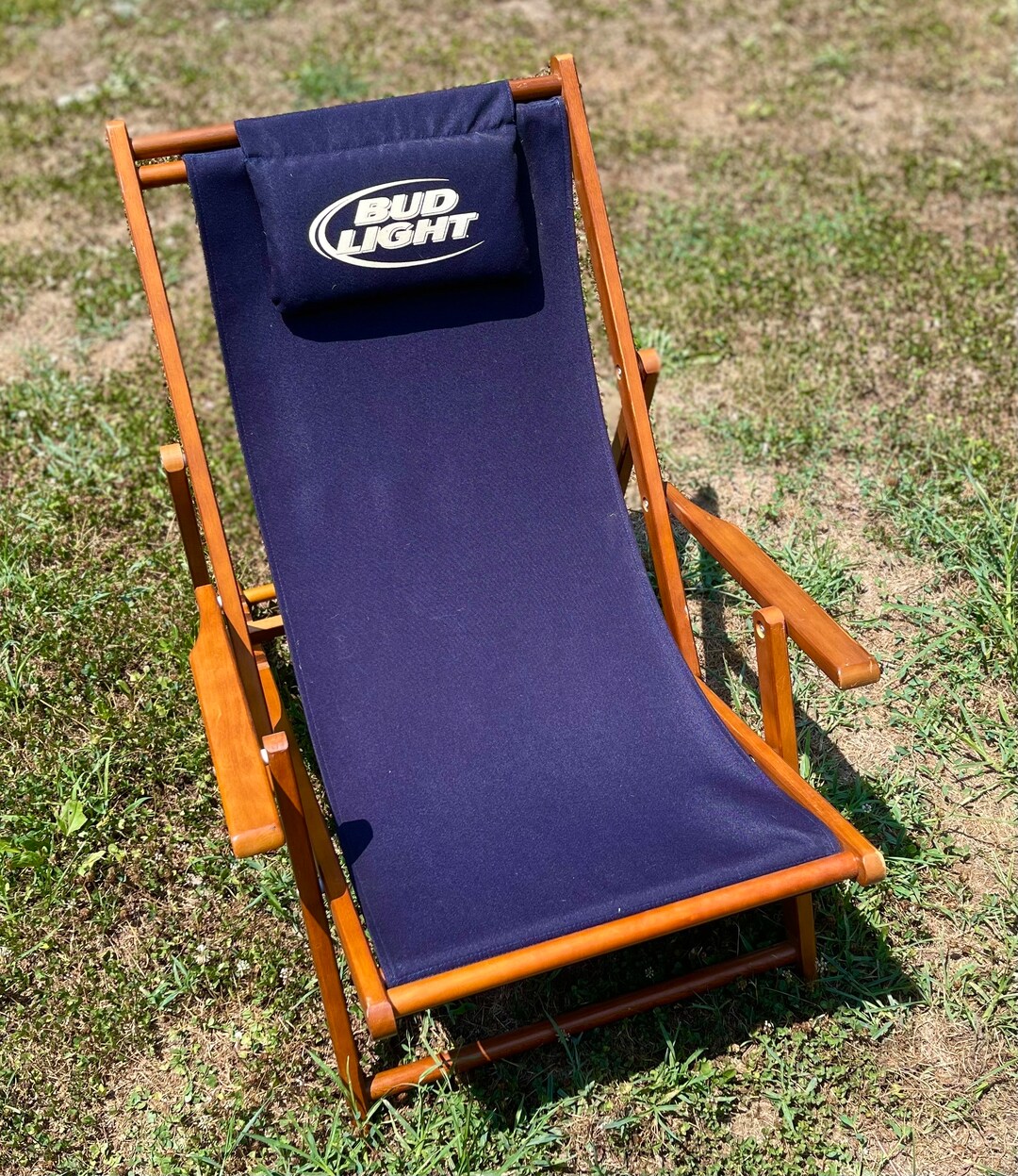 Budweiser Bud Light Solid Wood Beach Chair - Etsy