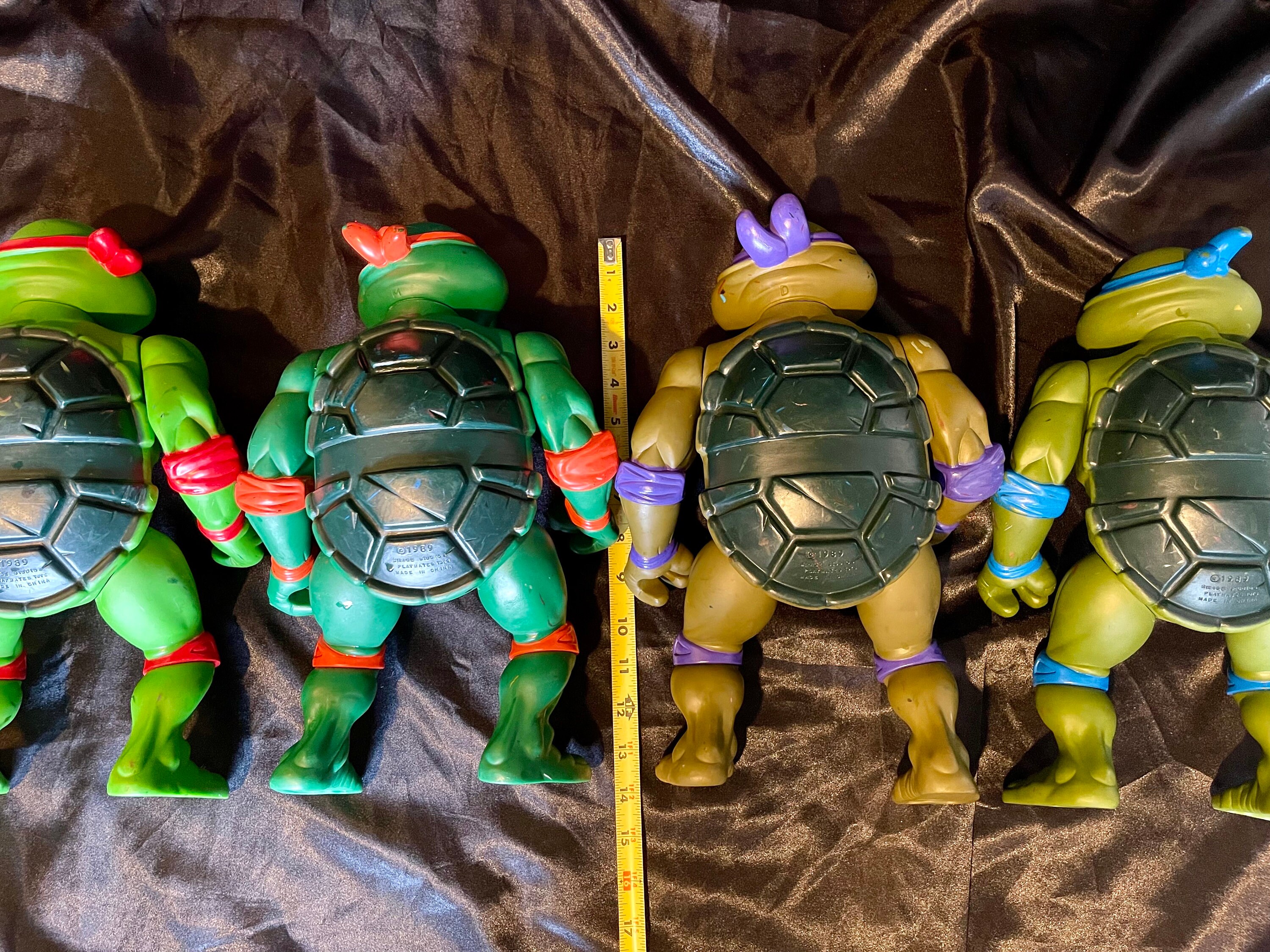 Vintage 1989 Giant TMNT Figures - Etsy