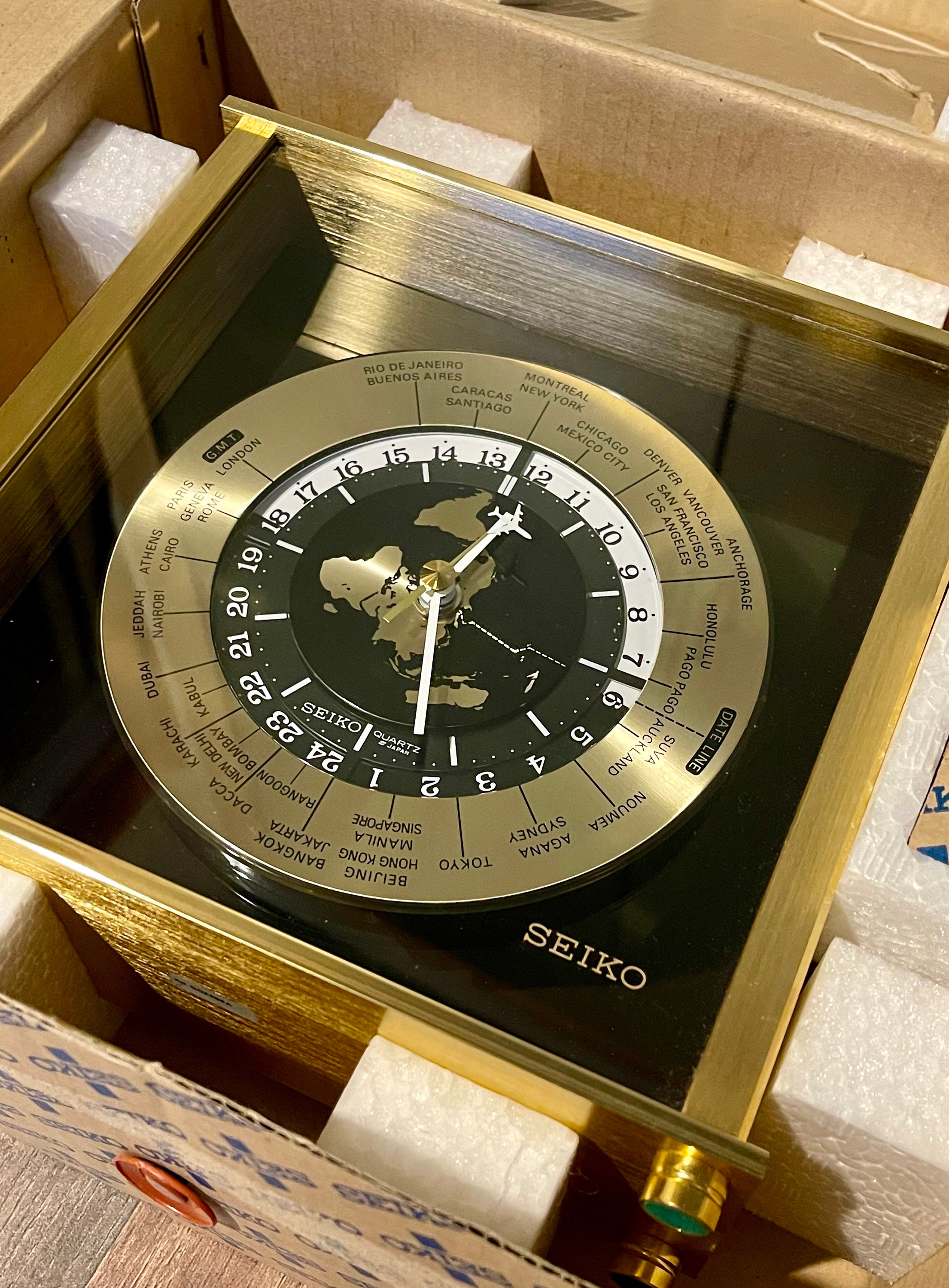 Rare Vintage Seiko World Time Clock - Etsy