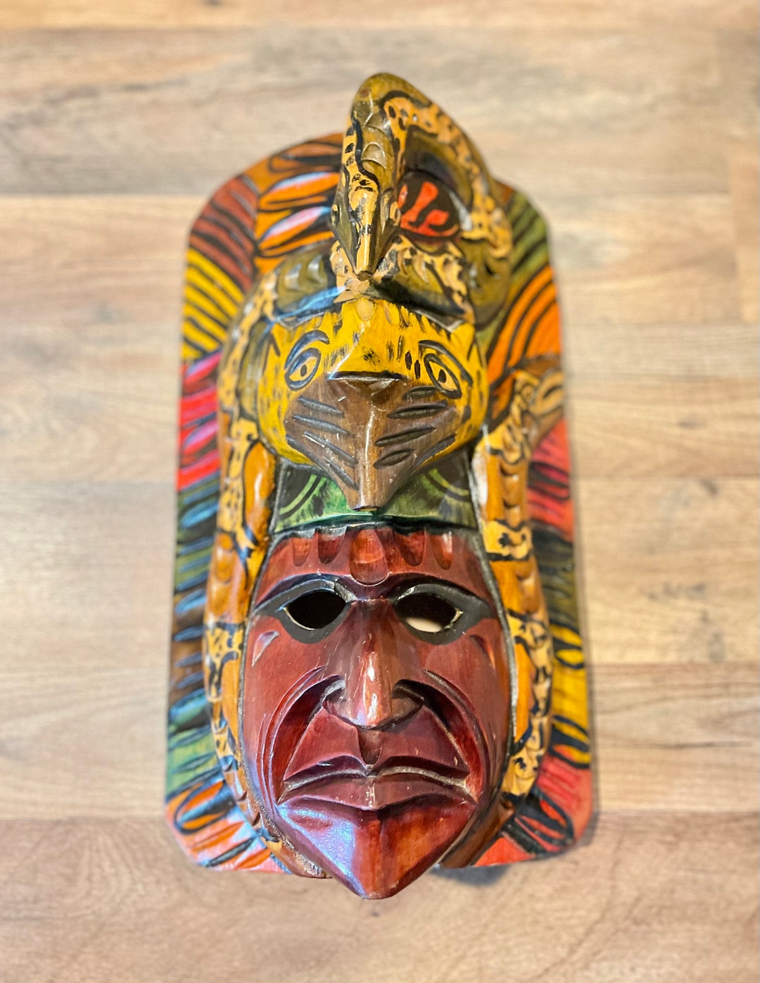 Handcrafted Guatemalan Wooden Mask - Etsy
