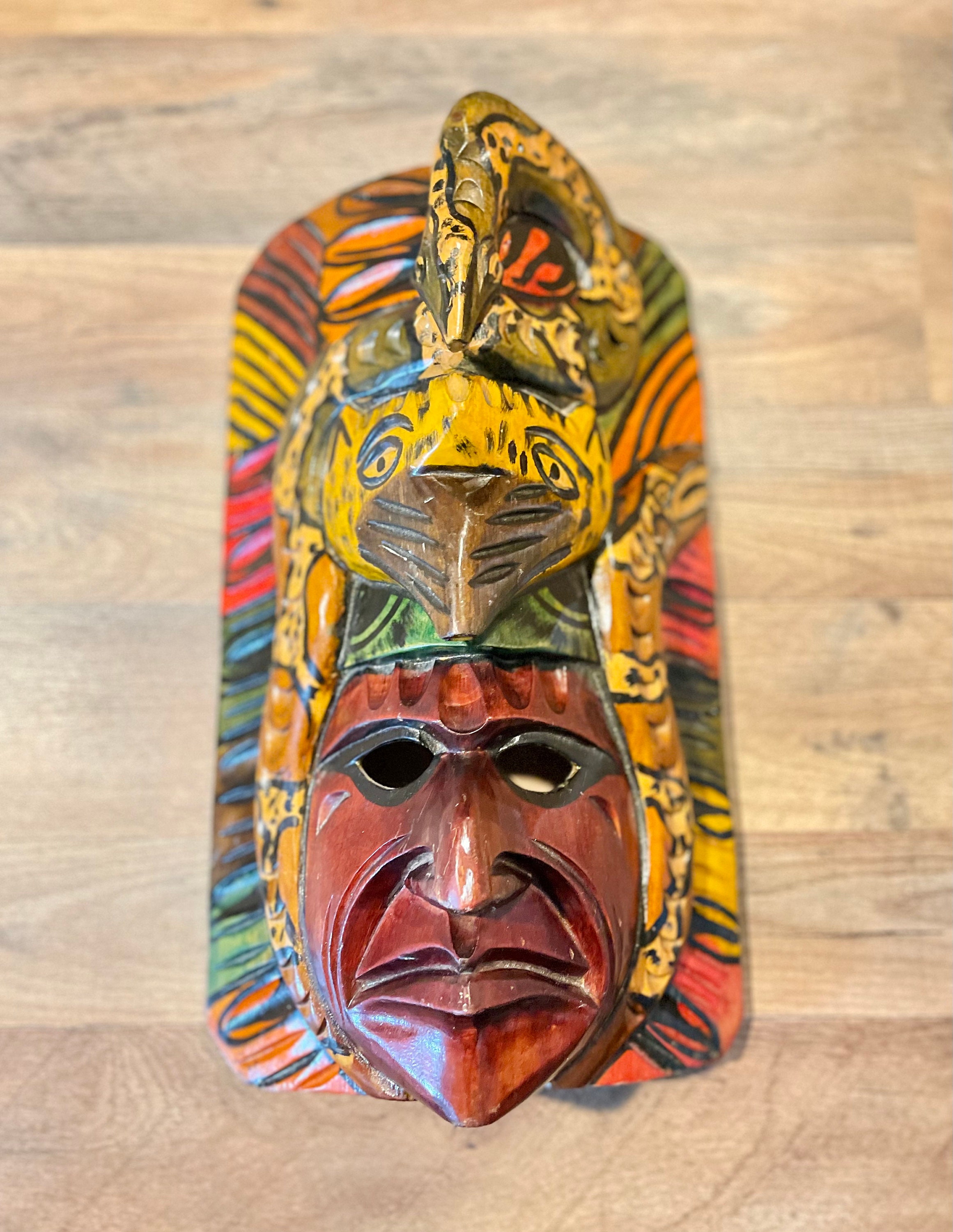 Handcrafted Guatemalan Wooden Mask - Etsy