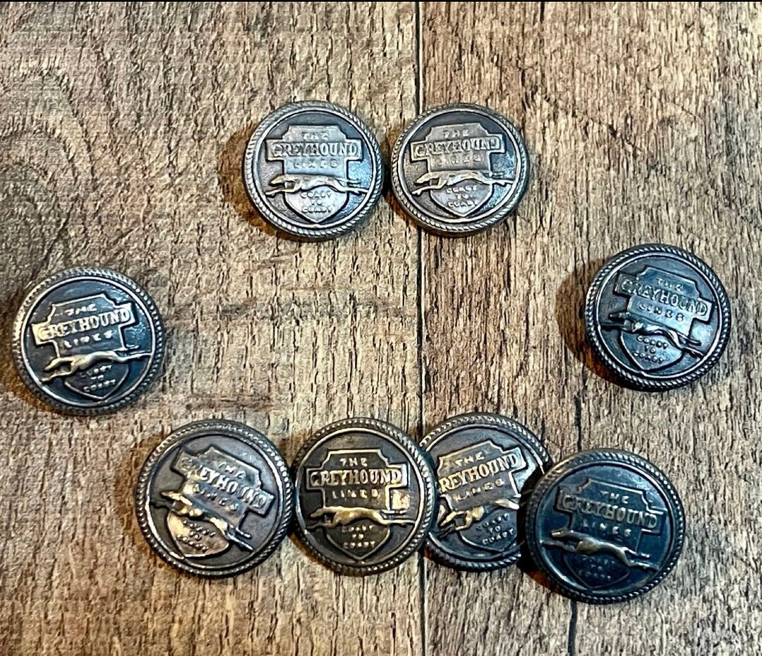 Vintage Greyhound Uniform Buttons & Patch - Etsy
