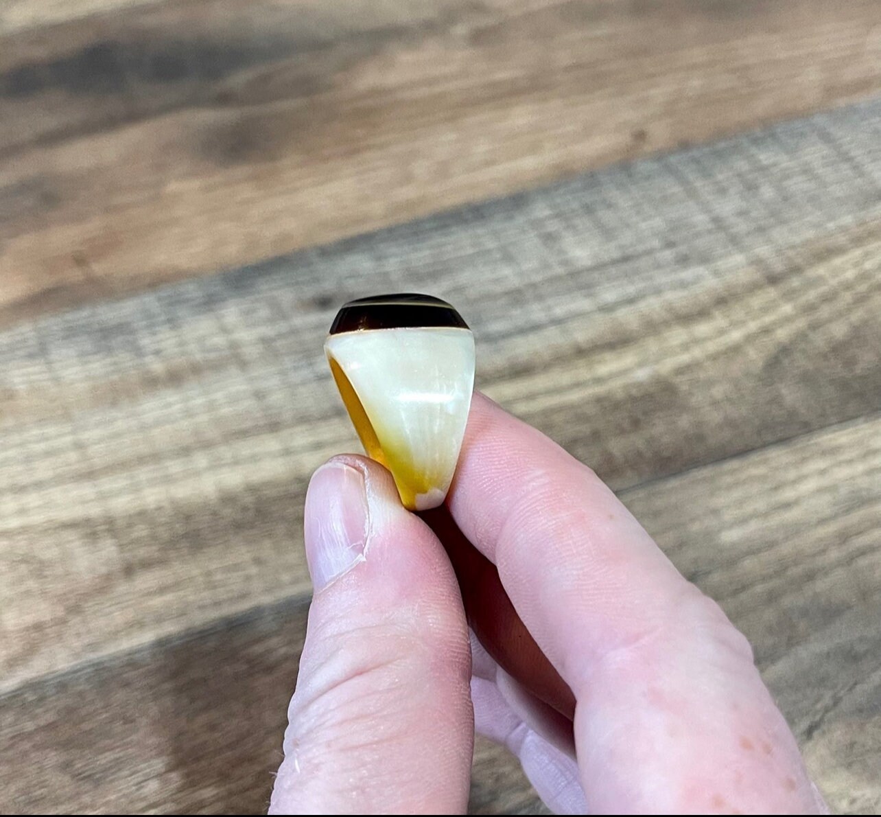 Antique Iridescent Celluloid Prison Ring - Etsy