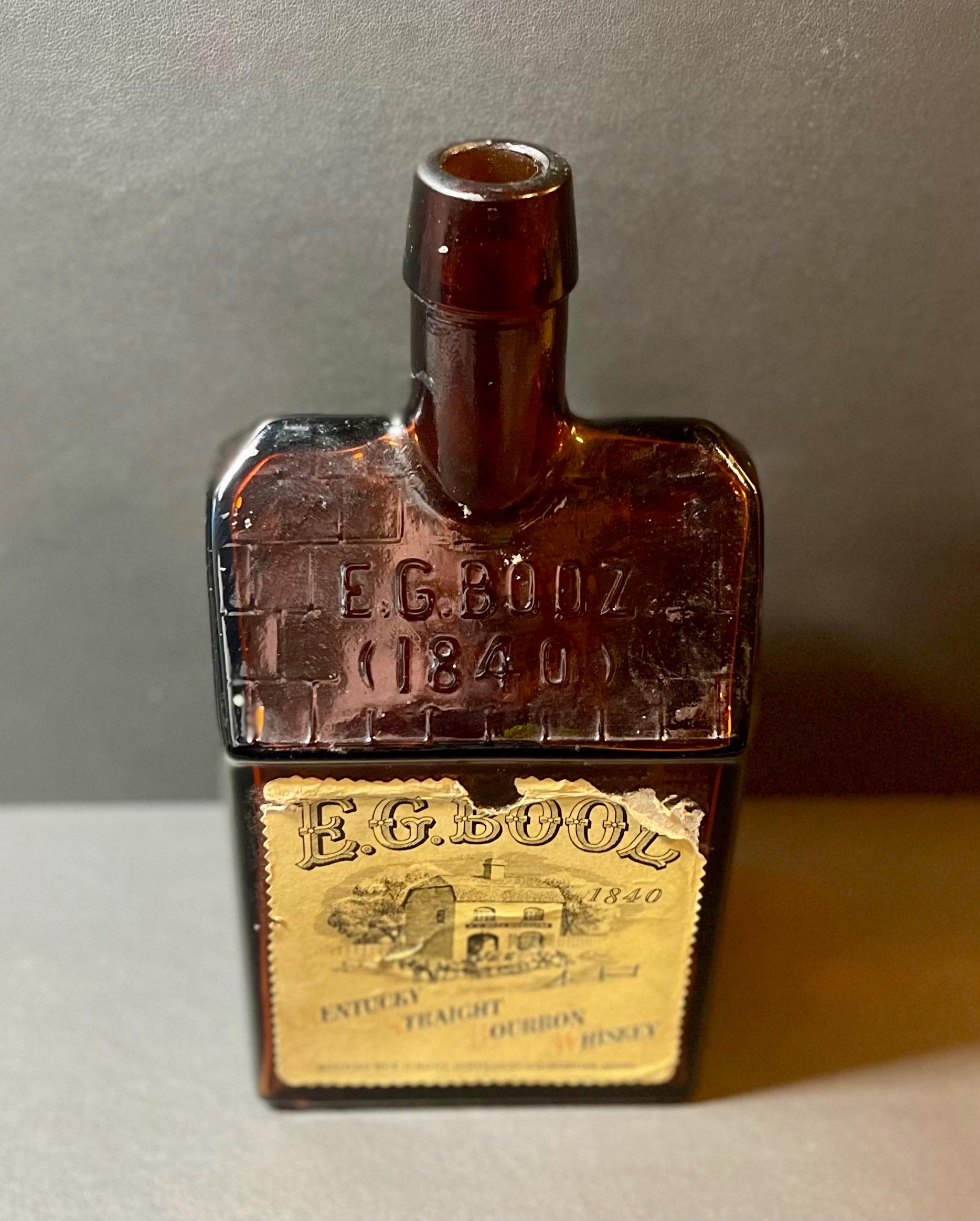 EG Booz Tennessee Whiskey Collectible Amber Glass Bottle - Etsy