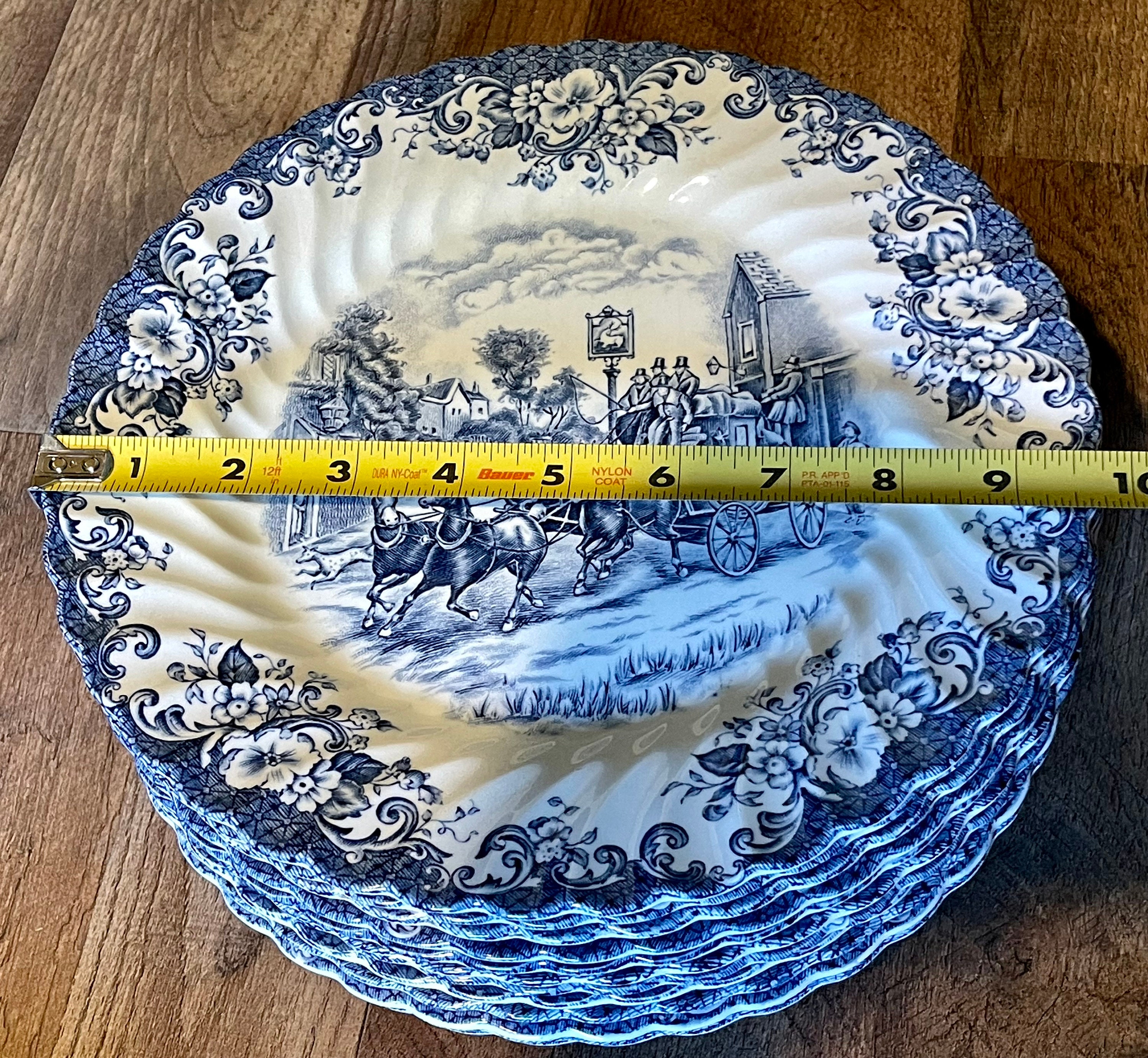 Vintage Johnson Brothers Coaching Scene 10 Plate - Etsy