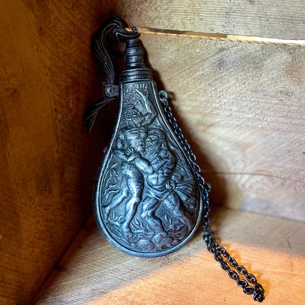 Antique Powder Flask - Etsy