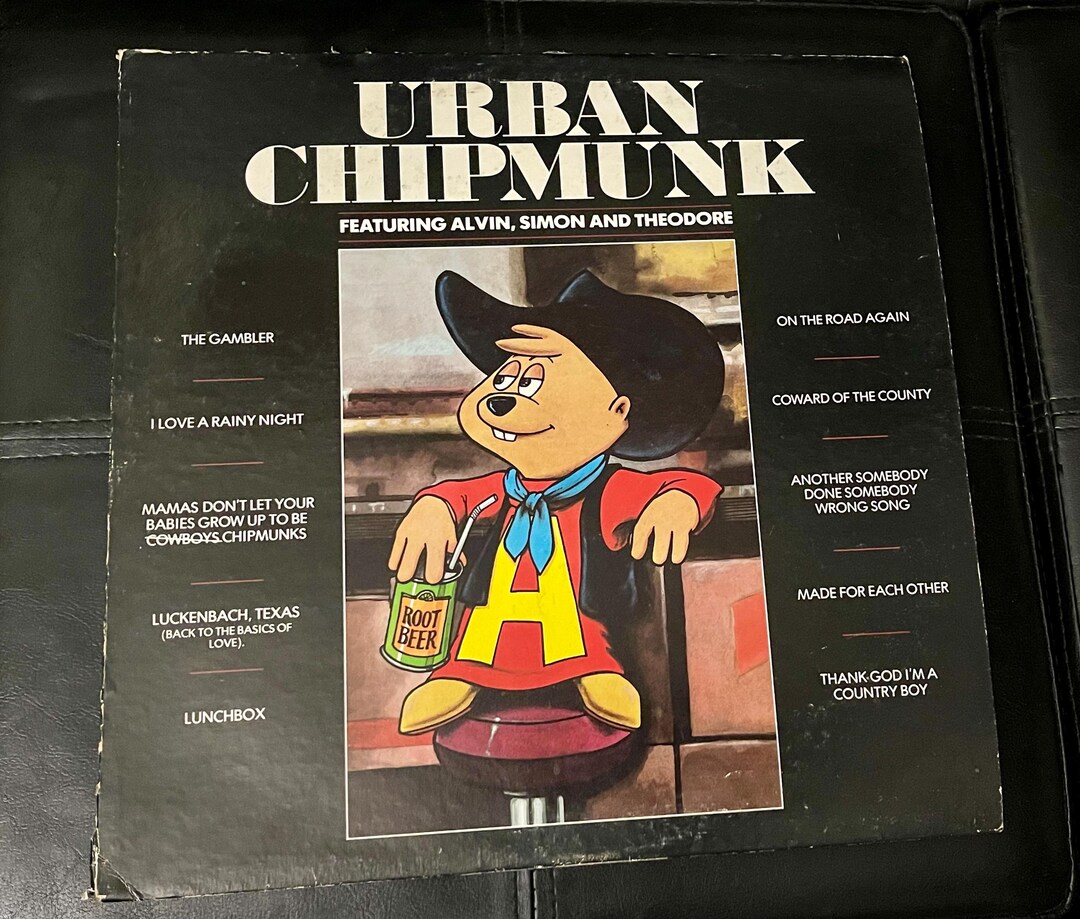 Vintage Urban Chipmunk Vinyl Record • Alvin Simon & Theodore - Etsy