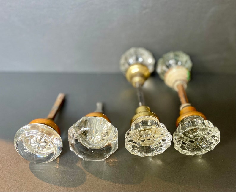 Antique Glass Door Knobs - Etsy