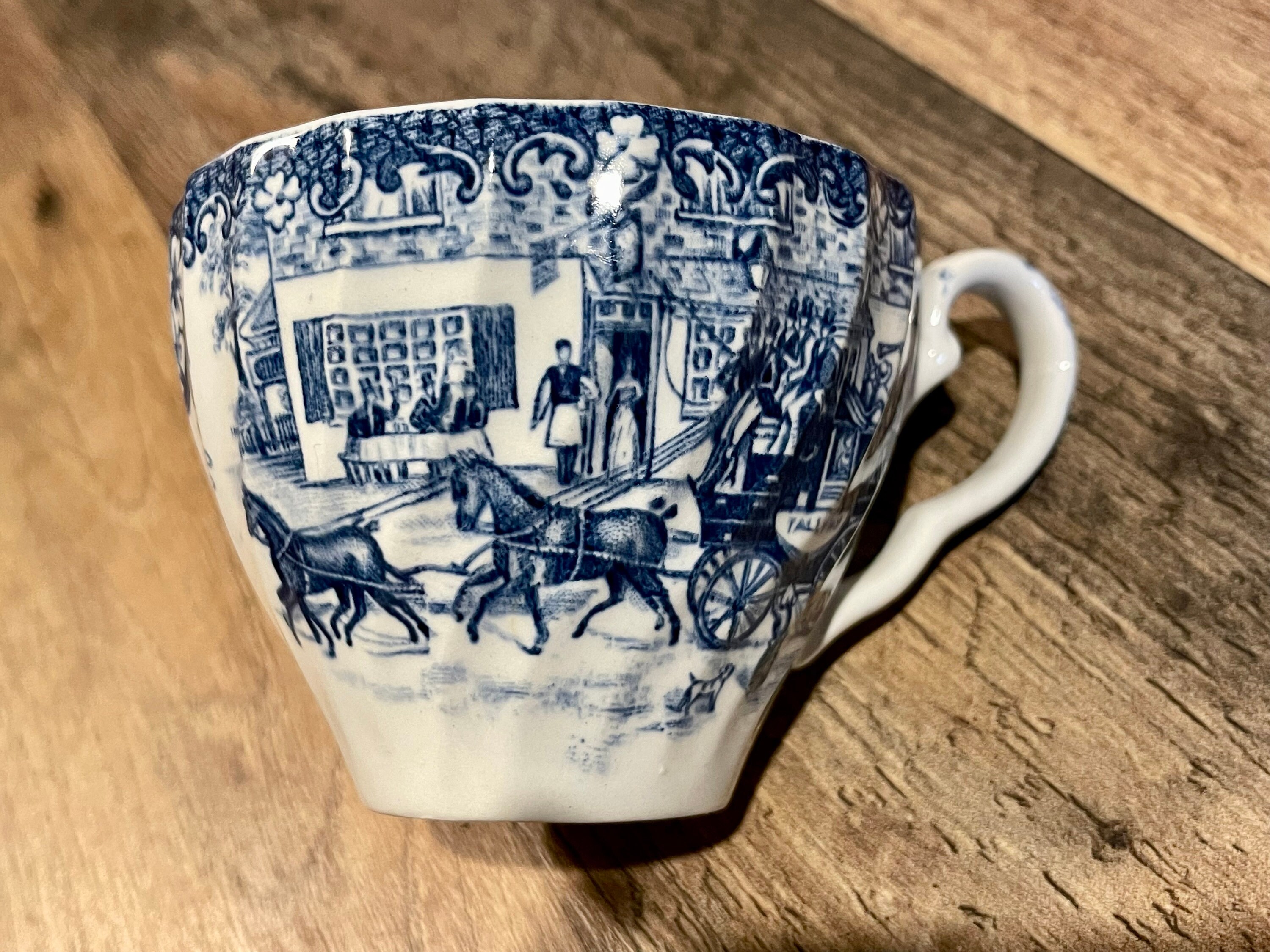 Johnson Brothers Coaching Scene Teacup & Saucer - Etsy