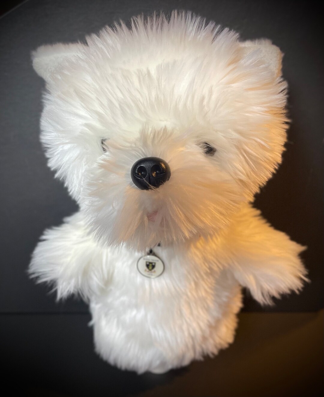 Terrier White Dog Plush Hand Puppet • Pup Collectors - Etsy