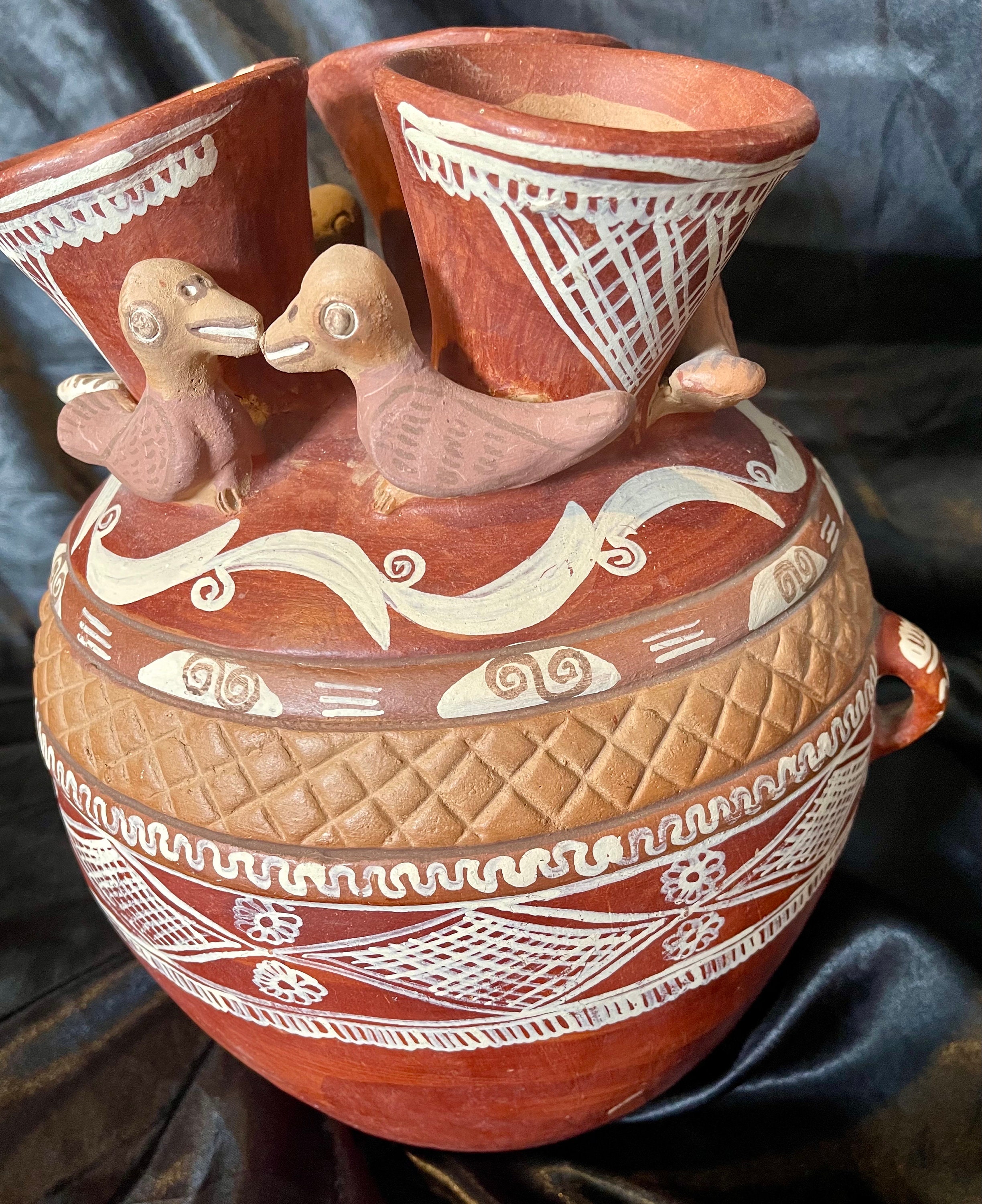 Extra Large Peruvian Folk Art Figural Pottery Vase - Etsy