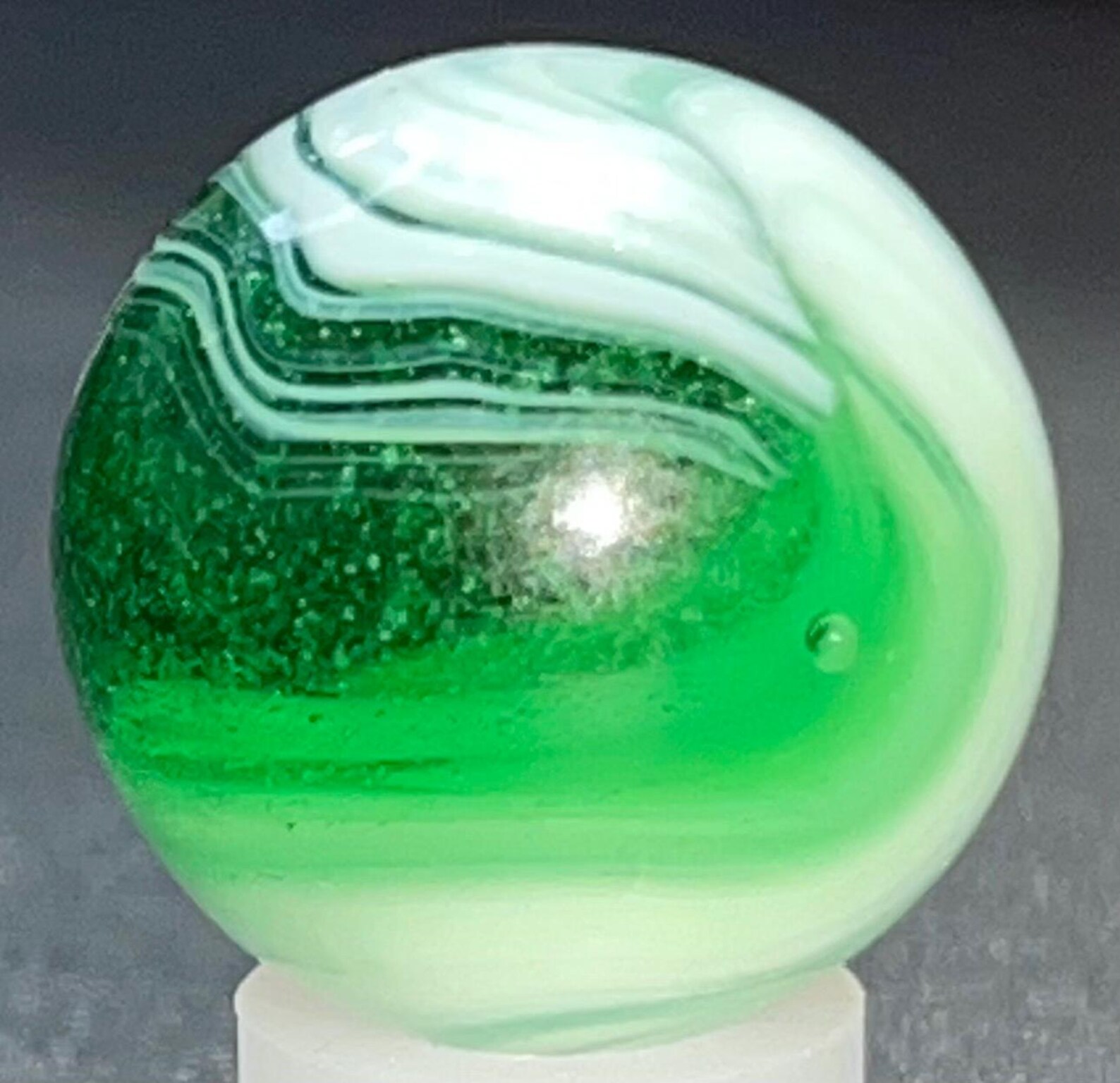 Vintage Master Emerald Green Brushed Patch Marble • Collectors Machine ...