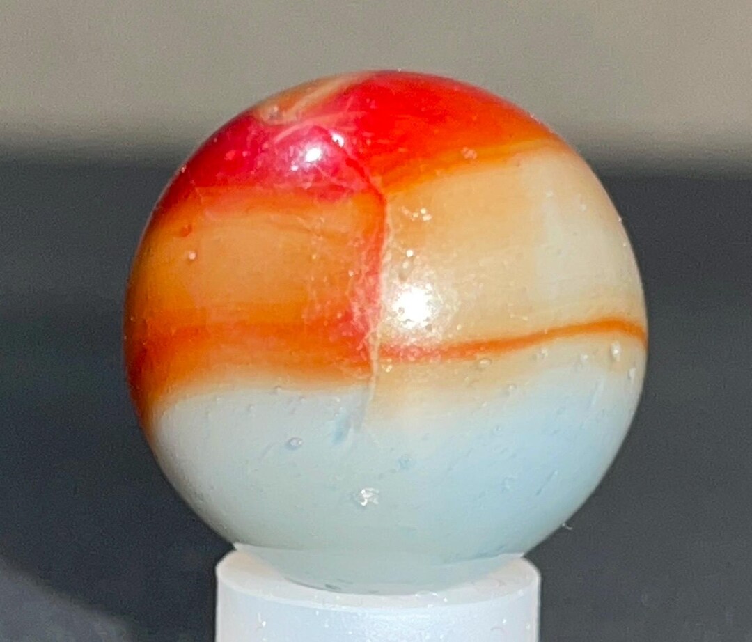 Vintage Opalescent Kokomo Lipstick Marble • Collectors Game Marbles - Etsy