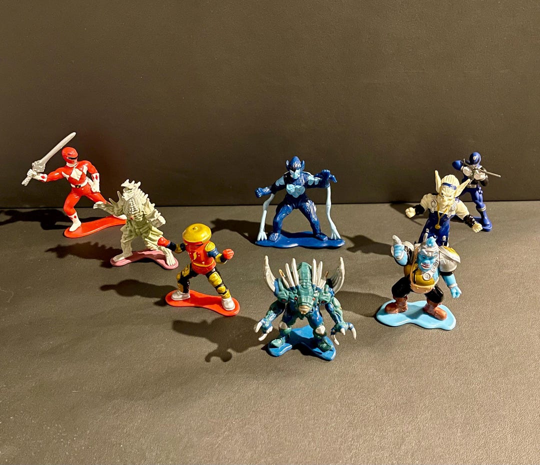 93’ Bandai Might Morphin Power Rangers Mini Figs - Etsy