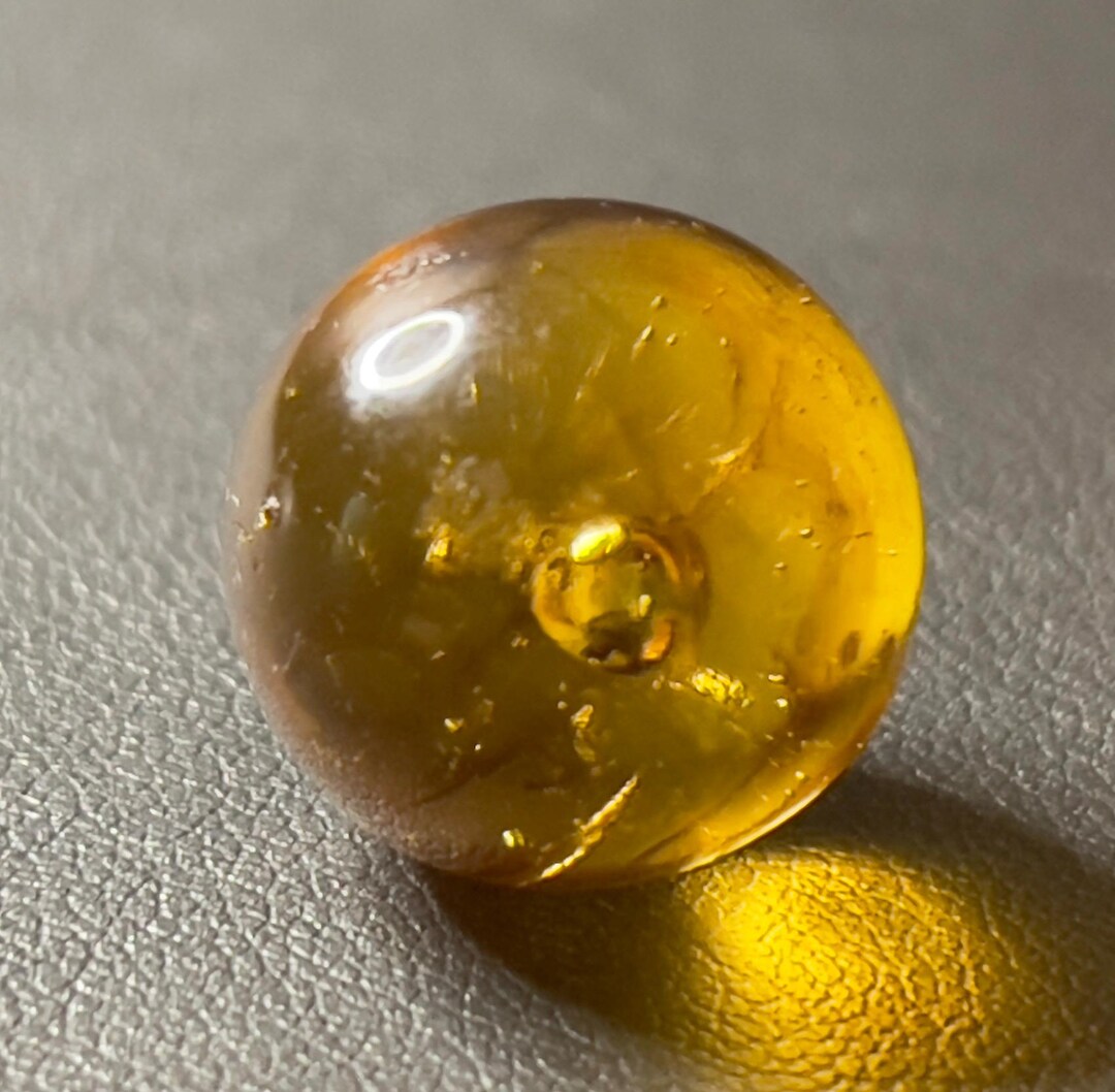Vintage Amber Ghost Core Filament Marble - Etsy